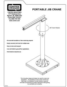 Portable Jib Cranes from Contrx Cranes