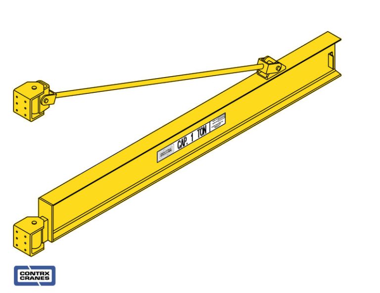 Wall-Mounted Jib Cranes – Overbraced Tie-rod - Contrx Cranes